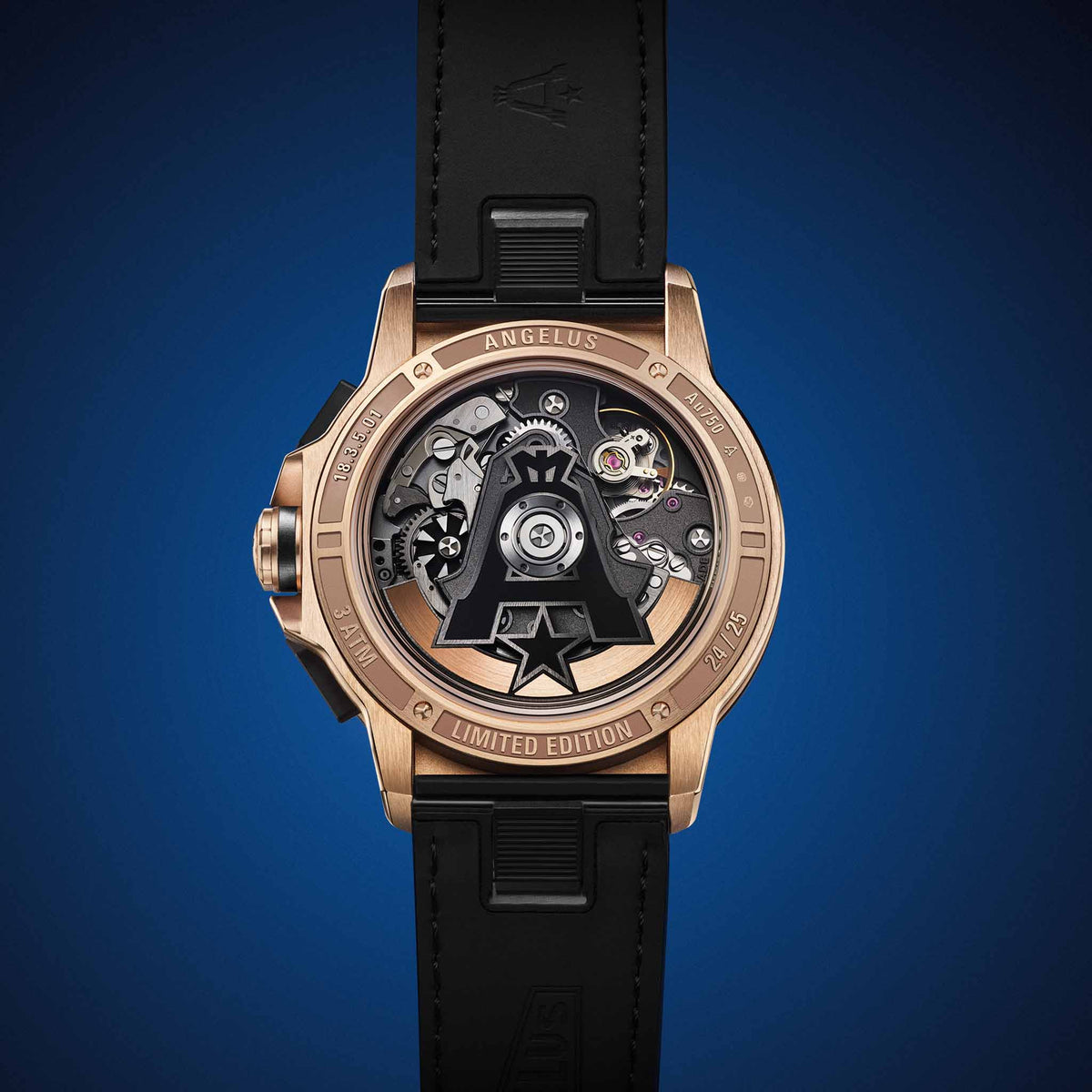 Angelus Chronodate Gold Watch